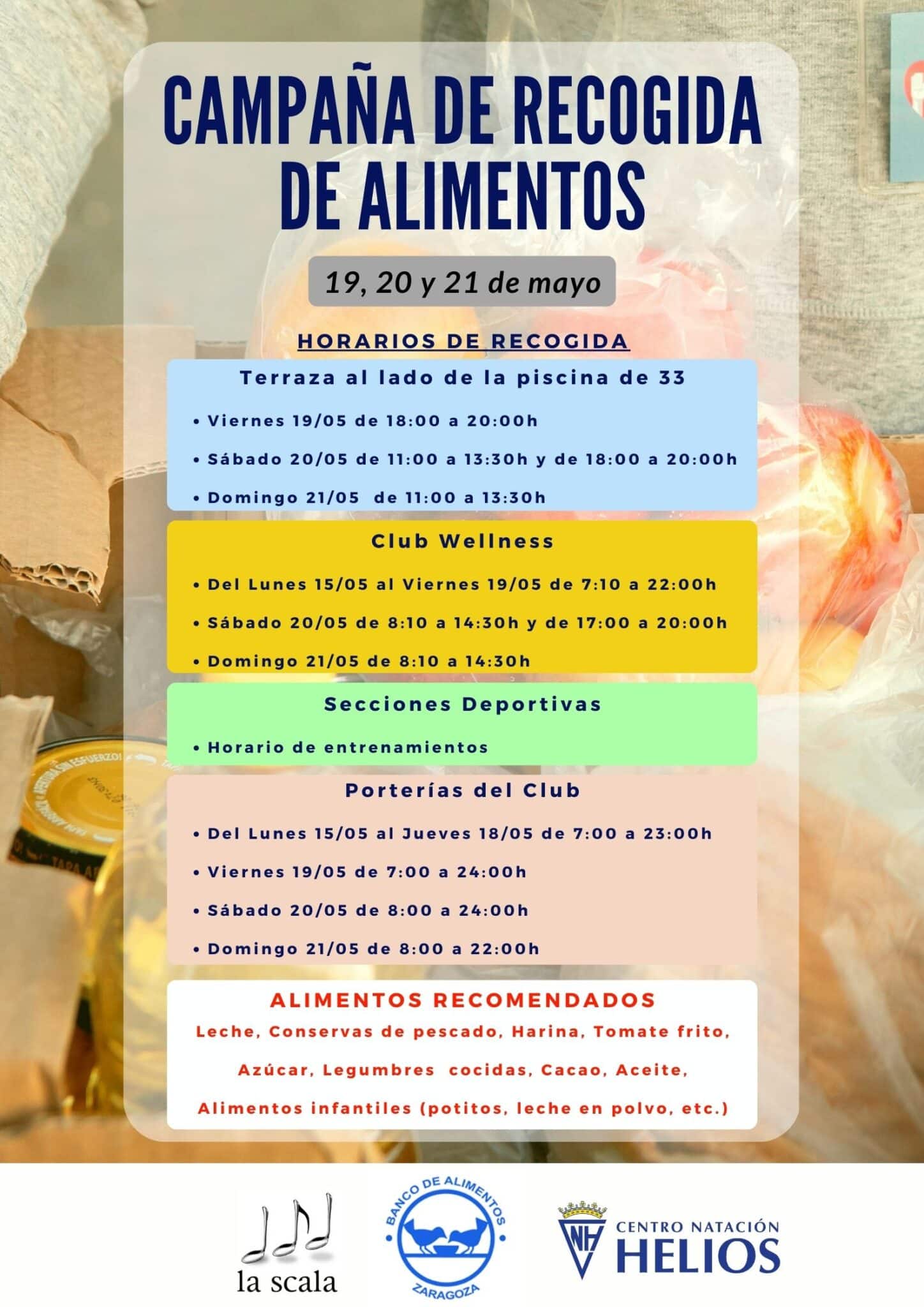 Campaña de recogida de alimentos - Mayo 2023 - C. N. Helios